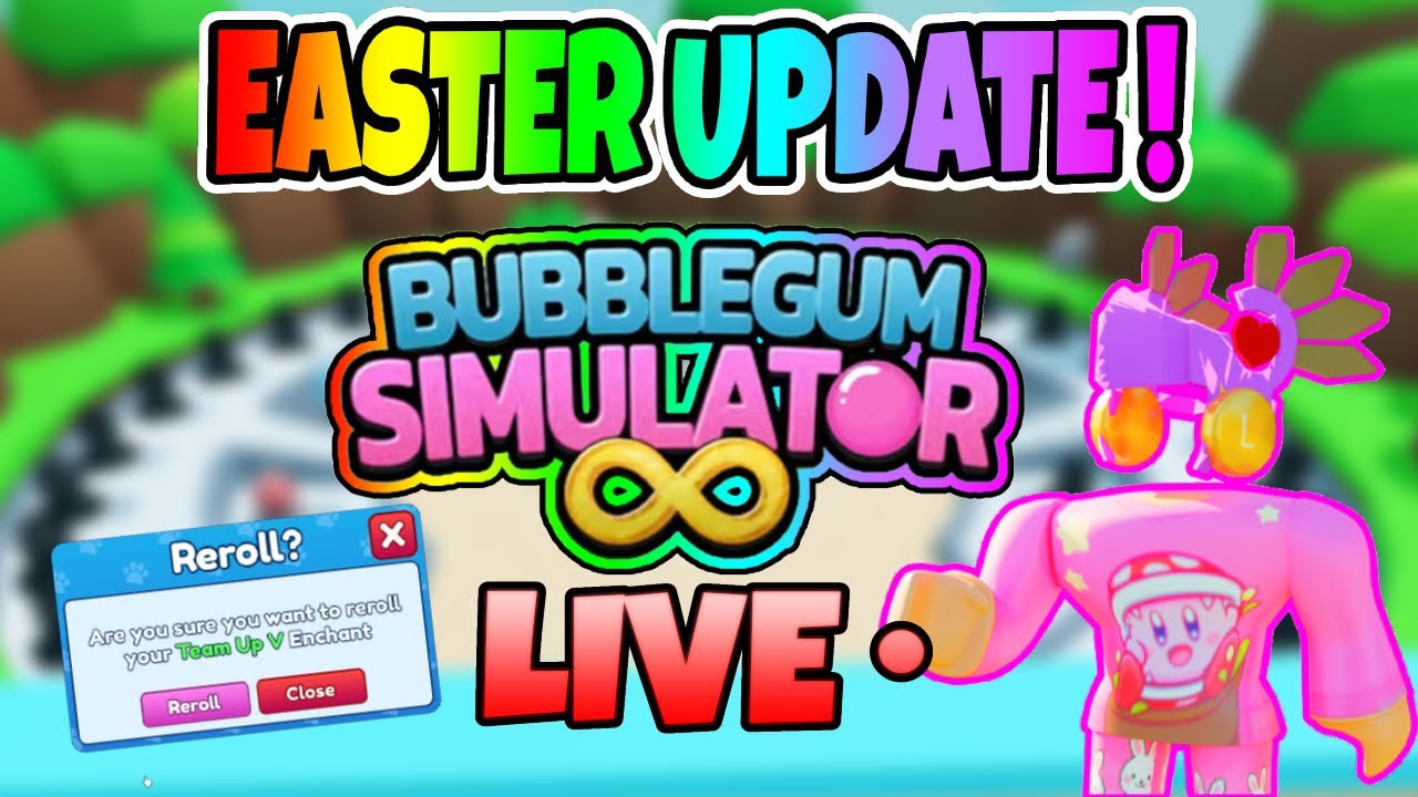 🔴BUBBLE GUM SIM INFINITY🔴Easter Event LIVE! - YouTube