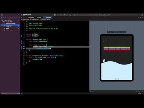 SpriteKit Breakout Game Part 1 with SwiftUI - YouTube