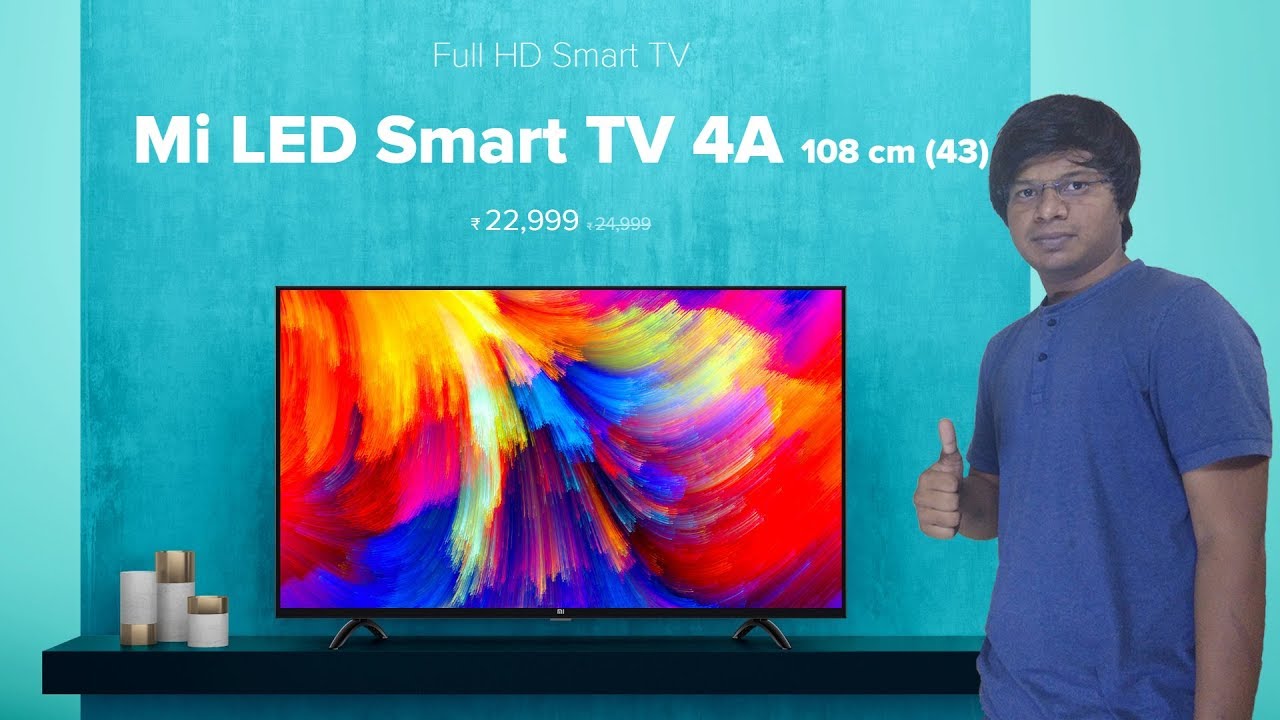 Mi LED Smart TV 4A 43 Unboxing And Initial Impression - YouTube