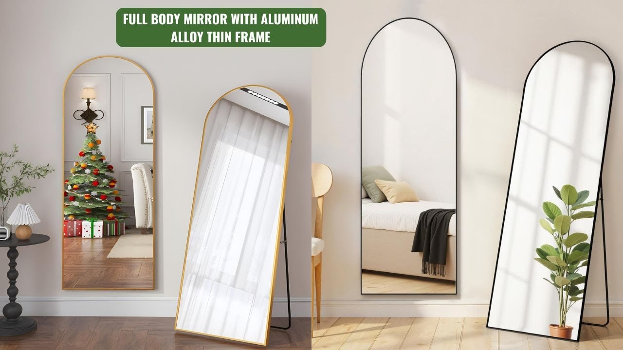 BIG and Beautiful 59"x16" Arched Mirror for Full Body Reflections ...