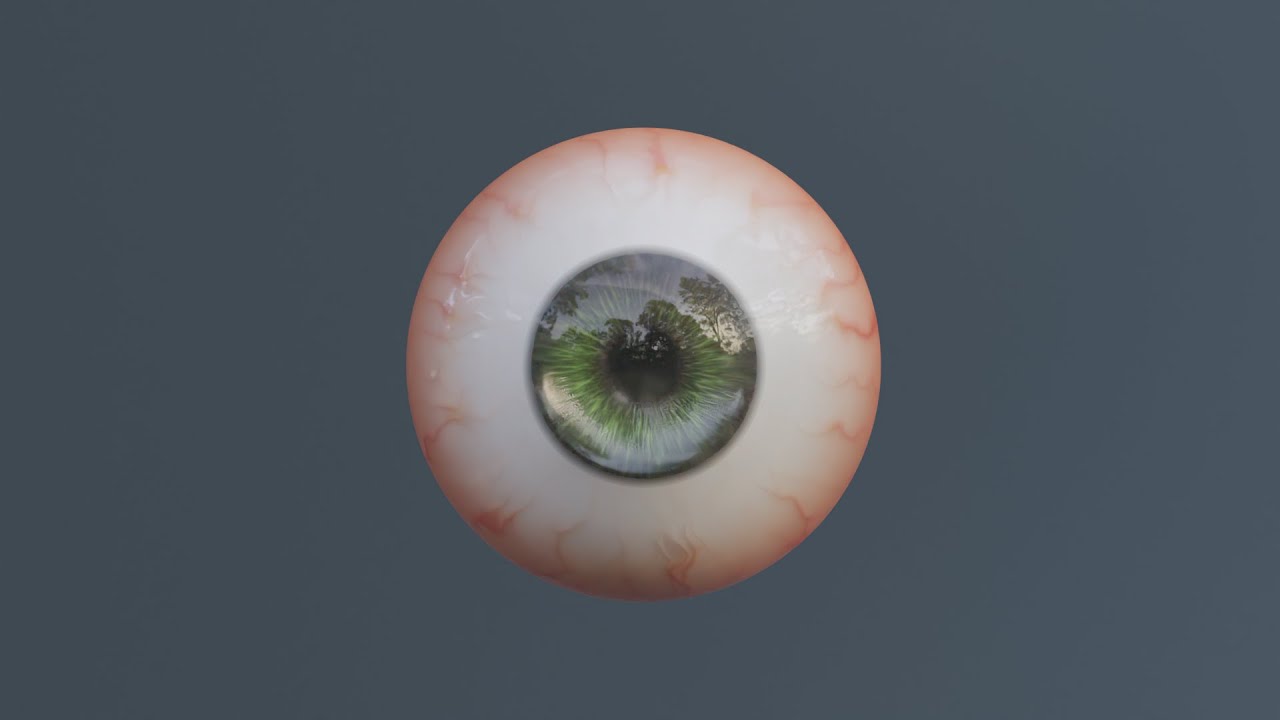 Semi-Realistic Eye 3D model - YouTube