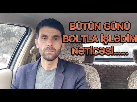 Bu gün boltla taksi işlədim