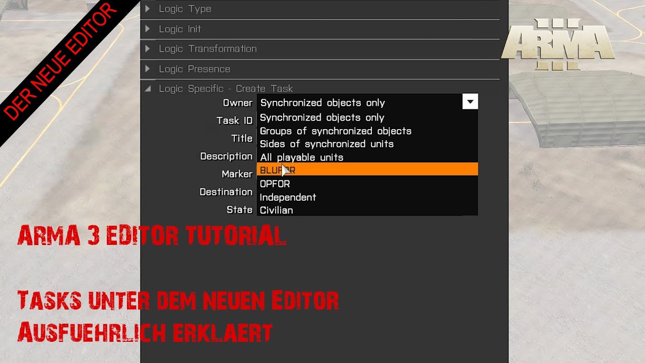 [RPGX] Arma 3 (3D) Eden Editor Tutorial #05 - Tasks 3.0 ausführlich erklärt [GERMAN] - YouTube