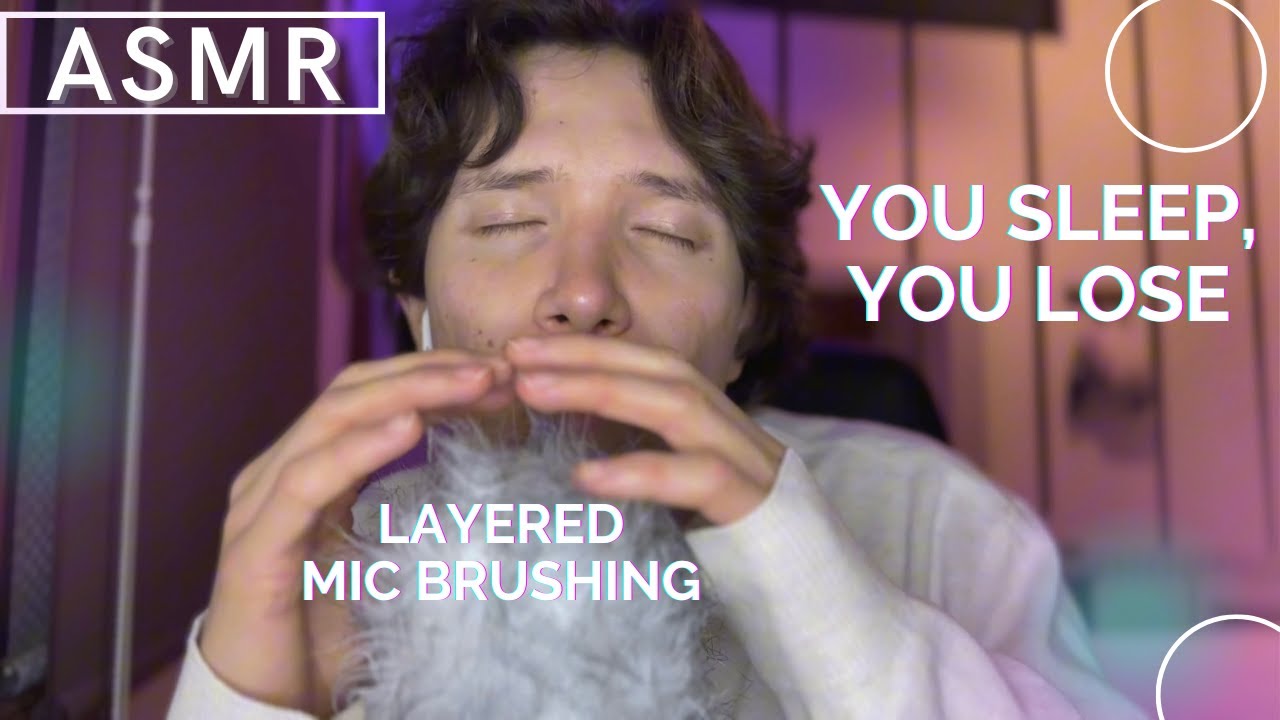 ASMR Layered Brushing And Scratching On Flufy Mic | Leon ASMR Boy •u ...