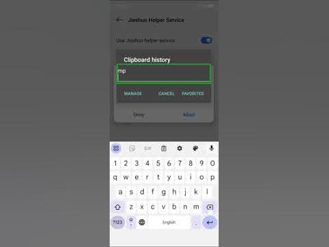 How to use clipboard history in jieshuo class number 17 - YouTube