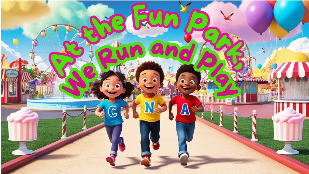 At the Fun Park, We Run and Play | Kids Rhymes #youtubeshorts #ytshorts ...