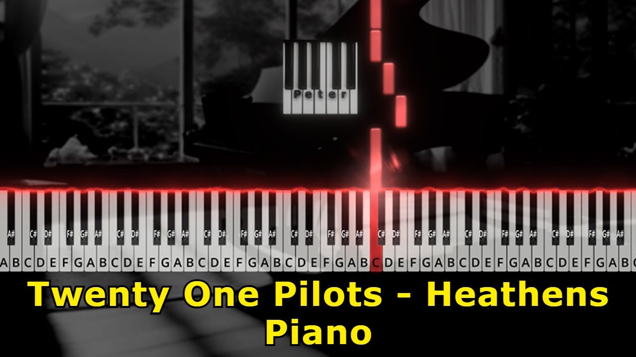 Twenty One Pilots Heathens Easy Piano Tutorial Youtube 1712