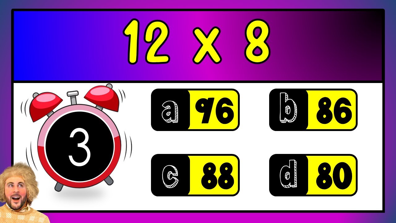 12 Times Table Quiz - YouTube