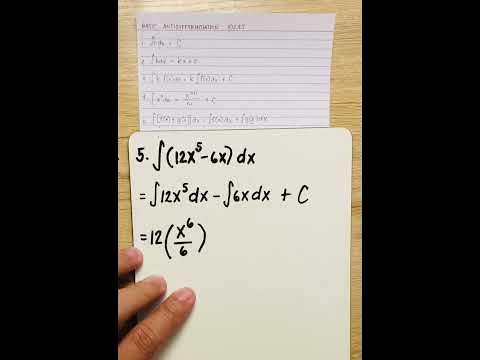 Basic Antiderivative Rules|Example 5 - YouTube