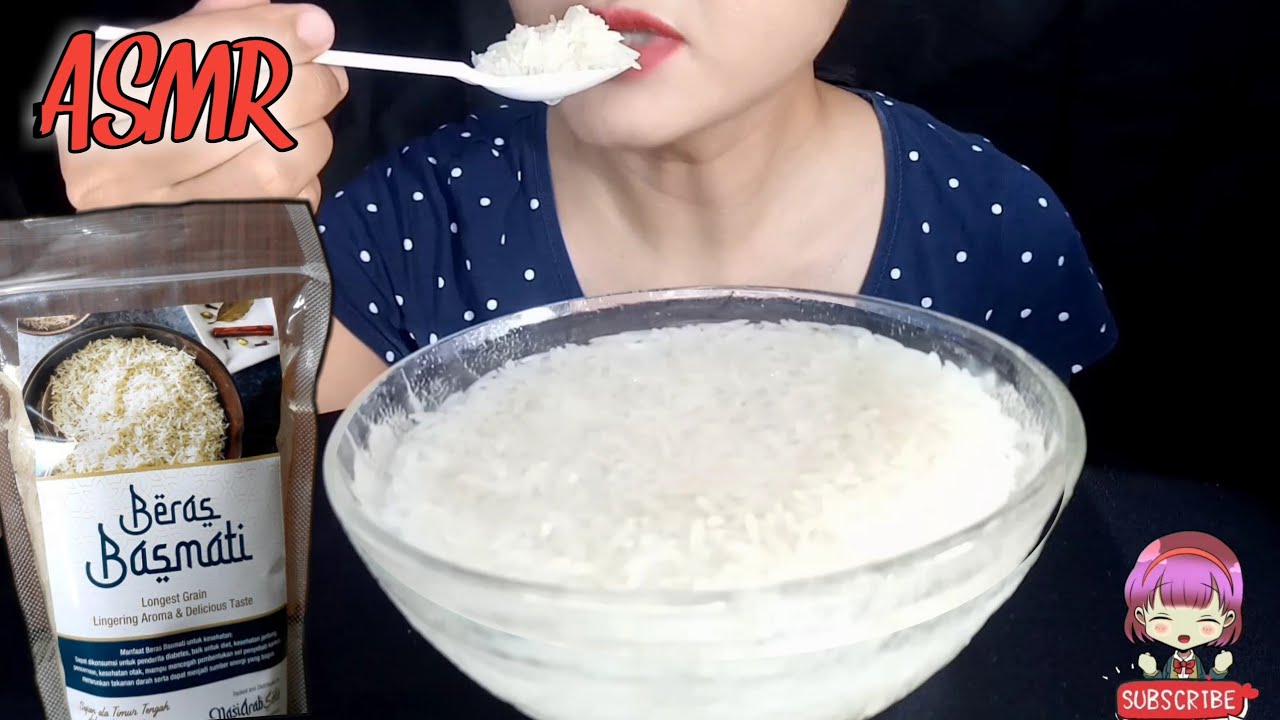 Raw Rice Eating ASMR soaked in the Water | MAKAN BERAS @ShriASMR - YouTube