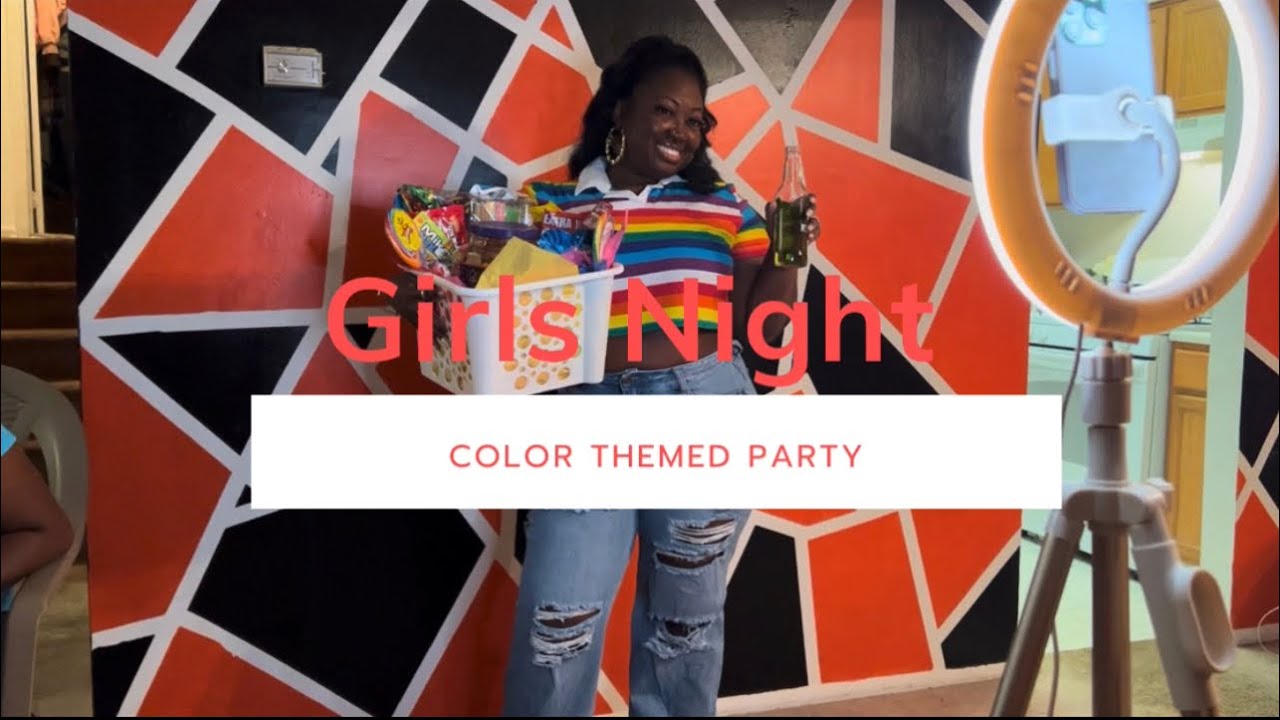 Girls Night | Color themed party | Game Night - YouTube