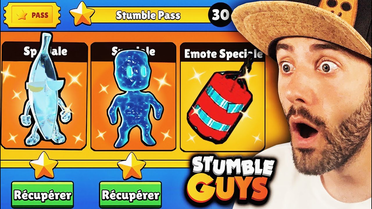 LE NOUVEAU STUMBLE PASS 0.47 SUR STUMBLE GUYS ! SKINS SPECIALE STUMBLE ...