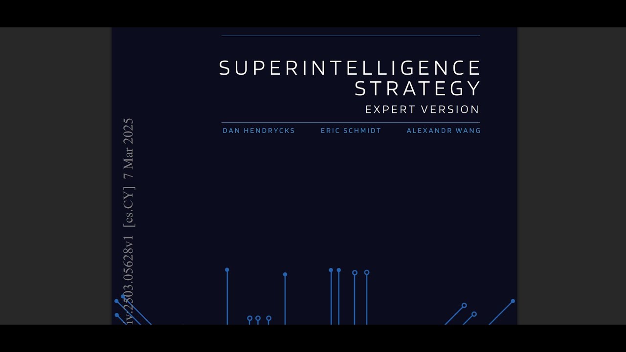 Superintelligence Strategy: Expert Version | Podcast - YouTube