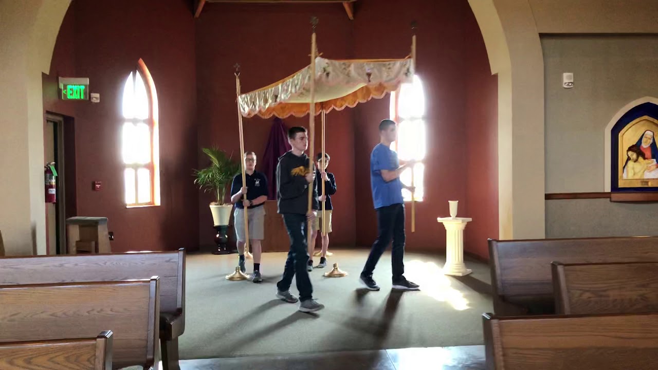 Holy Thursday Eucharistic Procession - YouTube