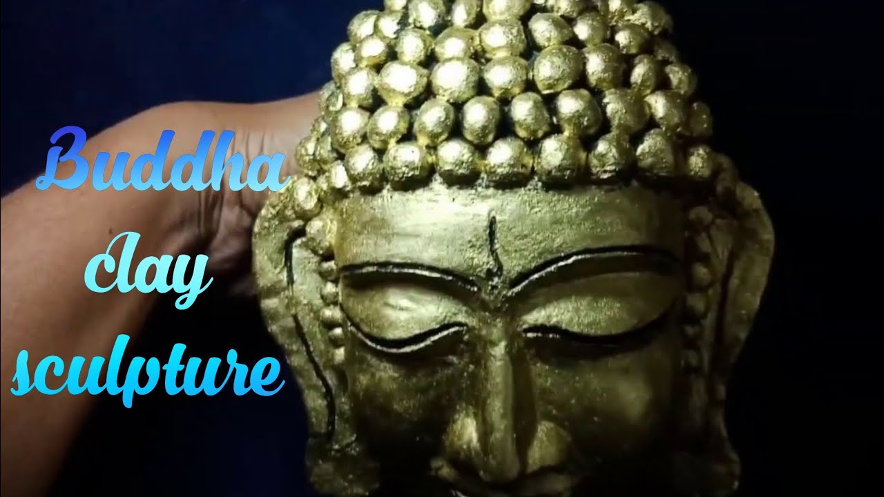 #Buddha clay sculpture on pot||pot painting#Must watch - YouTube