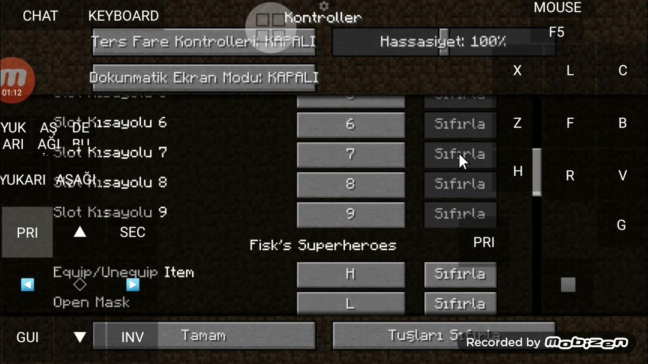 Minecraft pojavlauncher fisk moduna tuş atama ve pojavlauncher a tuş ...