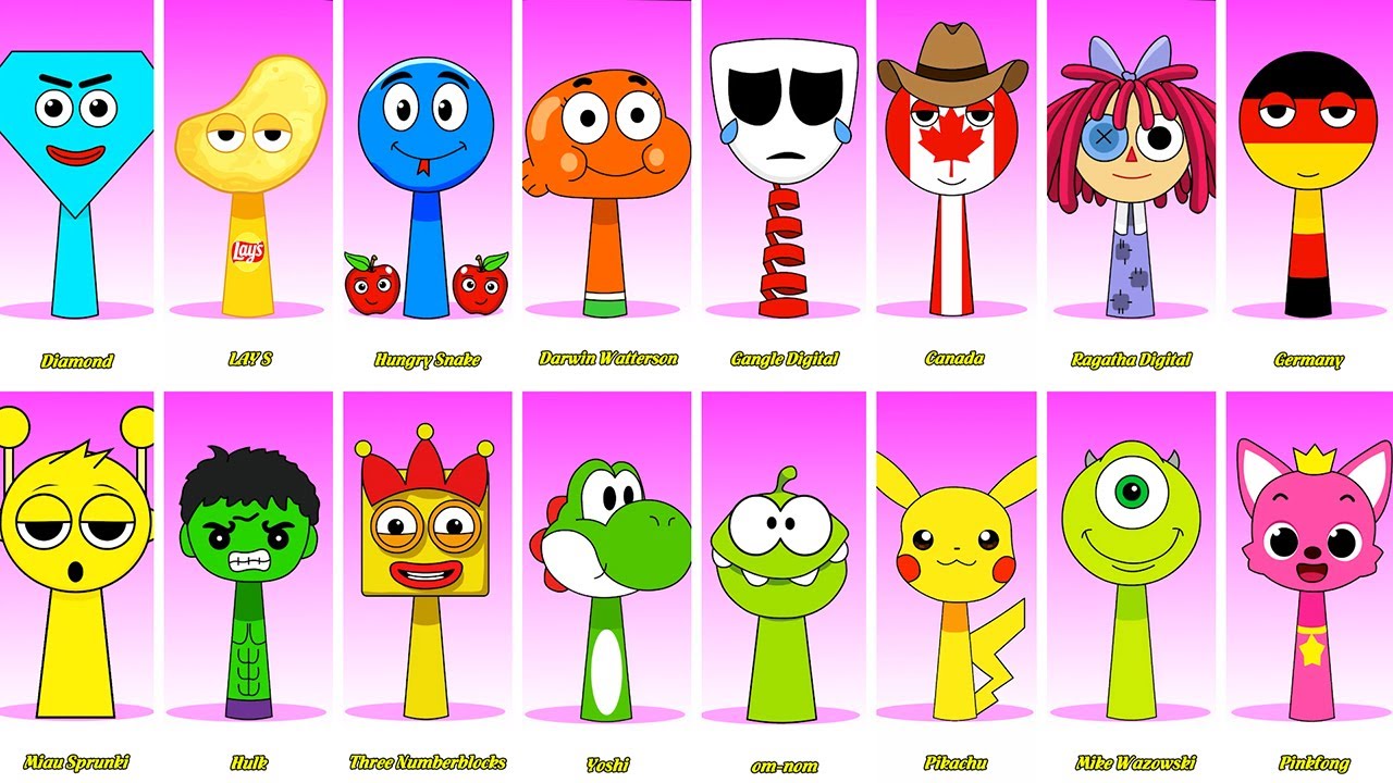 Incredibox Sprunki OC Phase 1 to Phase 3 FNF BoyFriend, Grinch, NINA ...