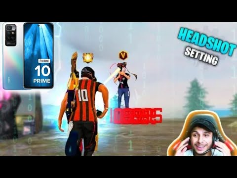 Perfect Aimlock|📲Settings⚙️Hud+Sensi+Dpi]Redmi 10 Prime free fire|# ...