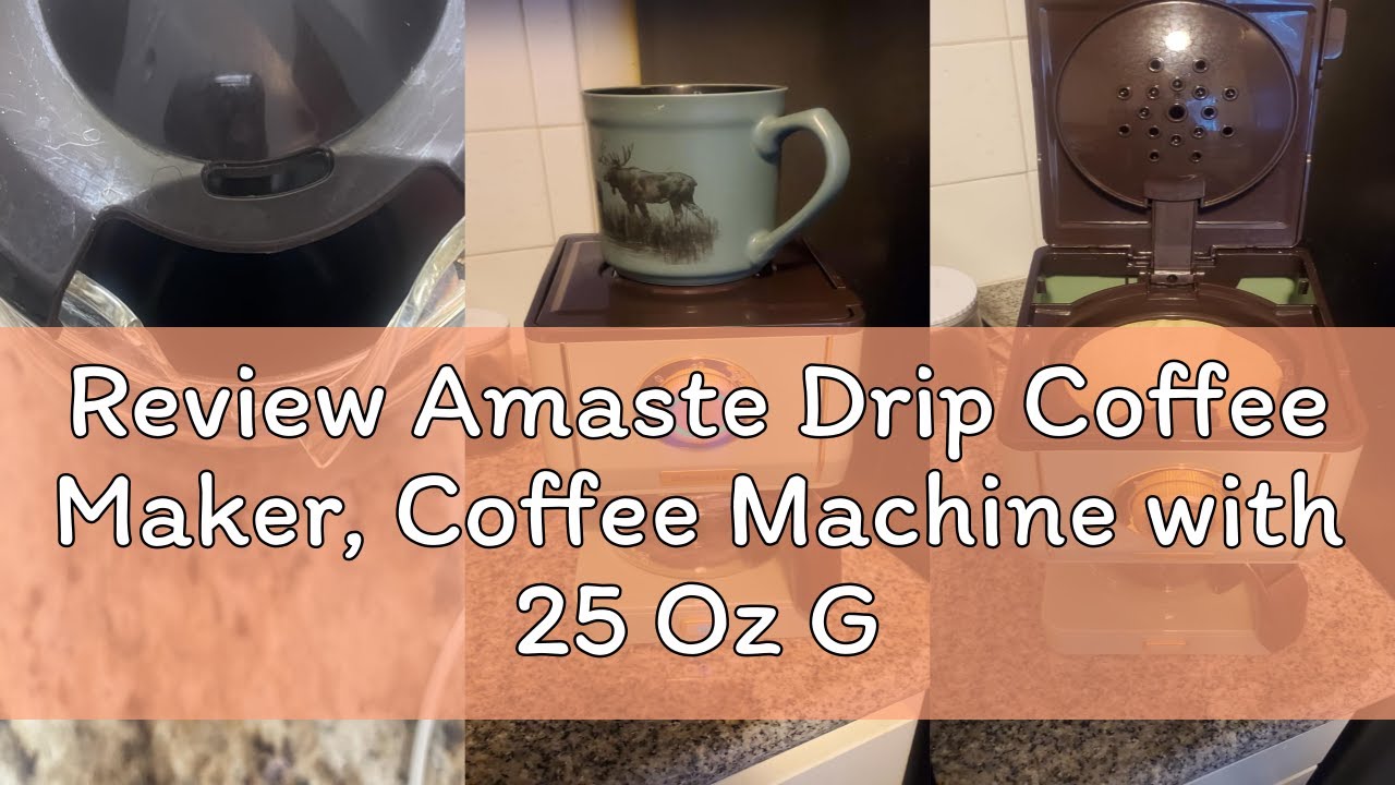 Review Amaste Drip Coffee Maker, Coffee Machine with 25 Oz Glass Coffee ...