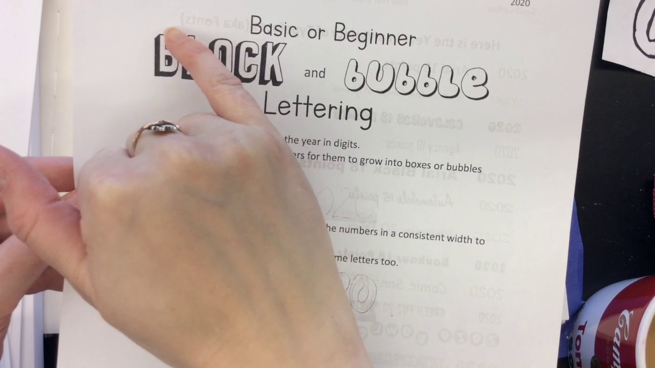 2020 Lettering Assignment Part 1 - YouTube