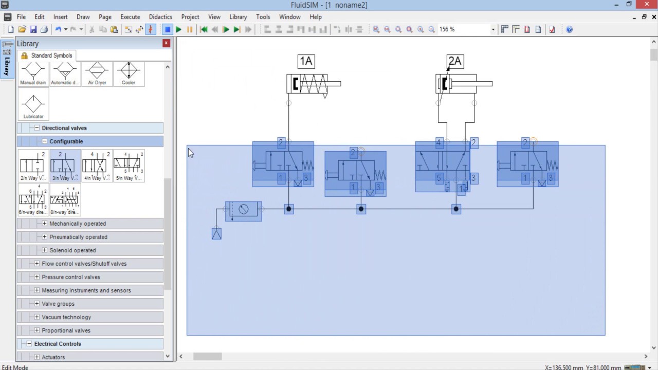 Montagem de Circuito Pneumático Básico no fluidSIM. - YouTube