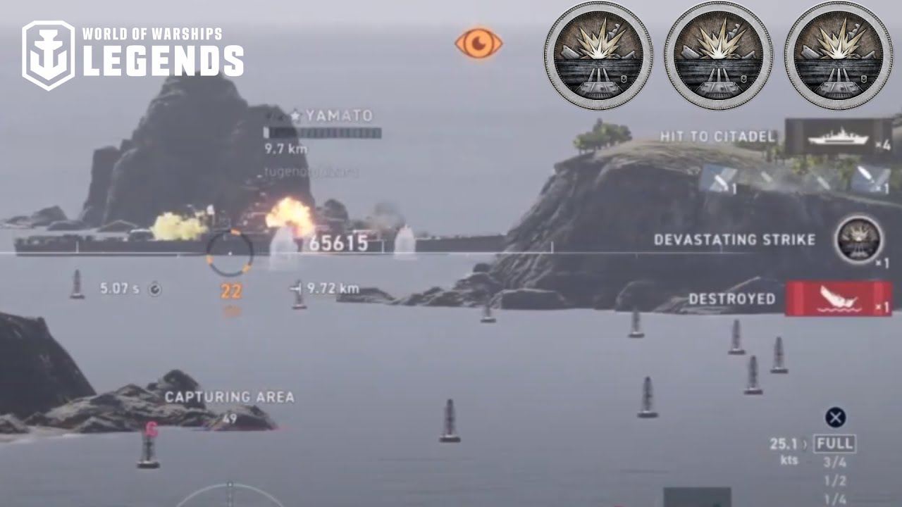 Devastating Strike Compilation! World Of Warships Legends - YouTube