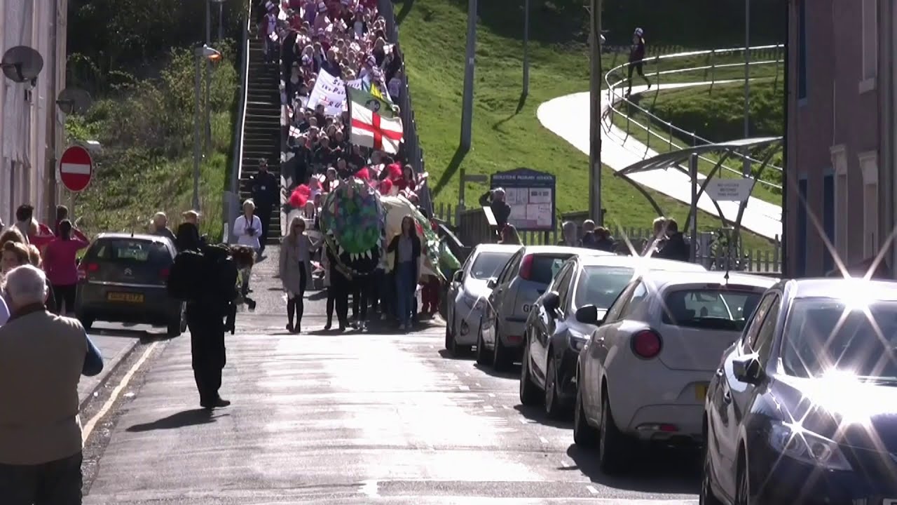 Cumbria St Georges Day Parade 2016 @Harrington, UK Part 1 HD - YouTube