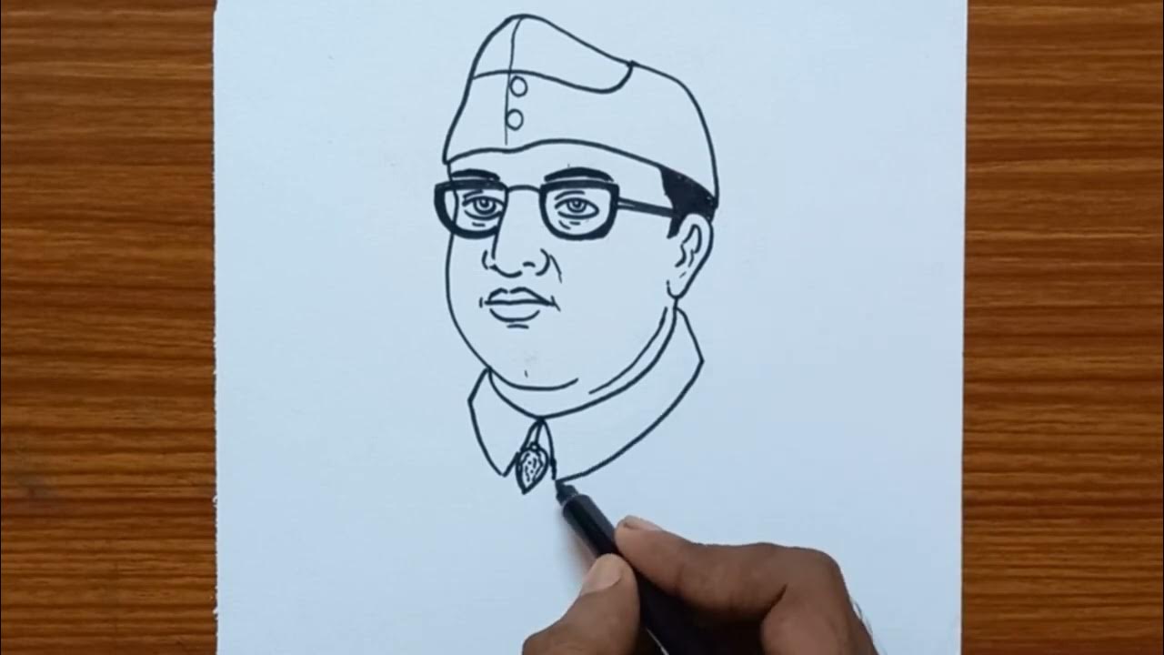How To Draw Netaji Subhash Chandra Bose - YouTube