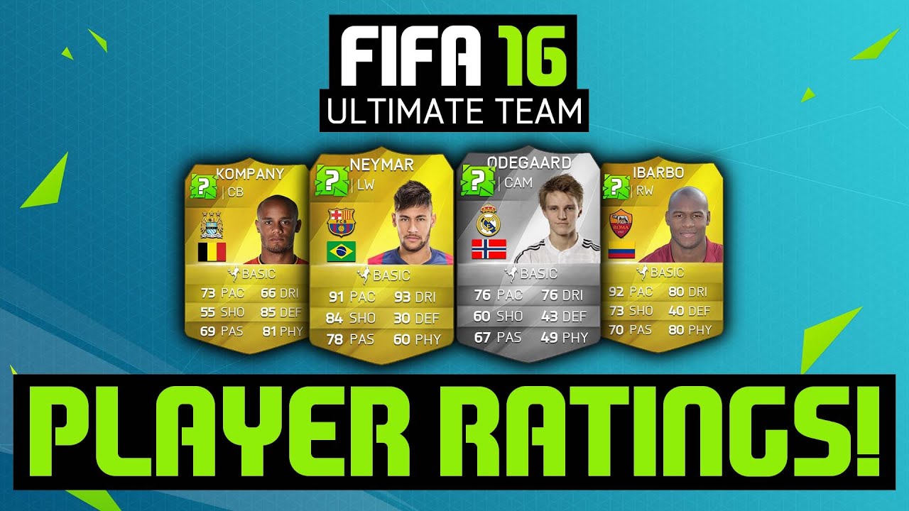 FIFA 16 POTENTIAL PLAYER RATINGS! NEYMAR, ØDEGAARD & MORE! (FIFA 16 ...