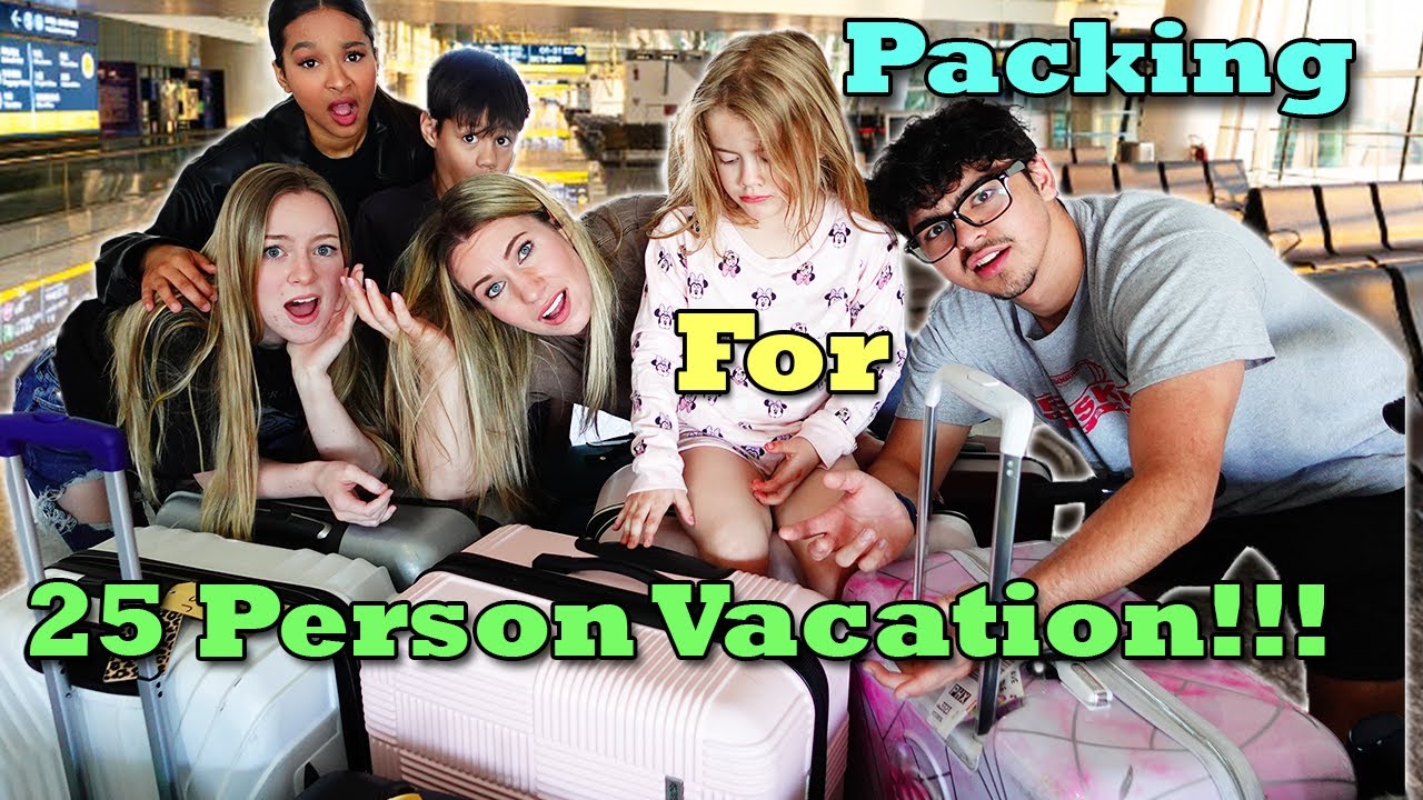 Packing For 25 People! | Large Family Vacation - YouTube