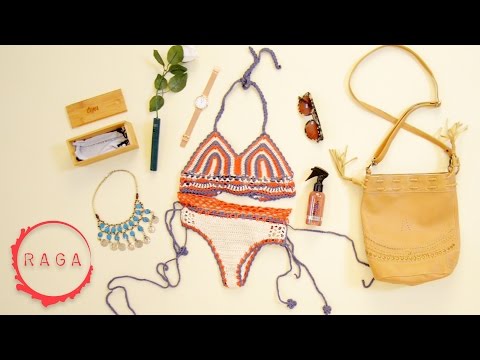 RED WHITE AND BLUE CROCHET BIKINI | Eva Catherine