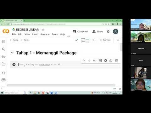 Regresi Linier Sederhana dengan Google Colabs- R - YouTube