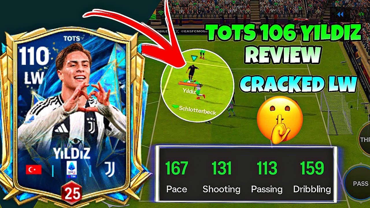 THIS TOTS 106 YILDIZ CARD IS BROKEN IN H2H 🤫🔥106 TOTS YILDIZ REVIEW FC MOBILE @NAVJOT3010 - YouTube