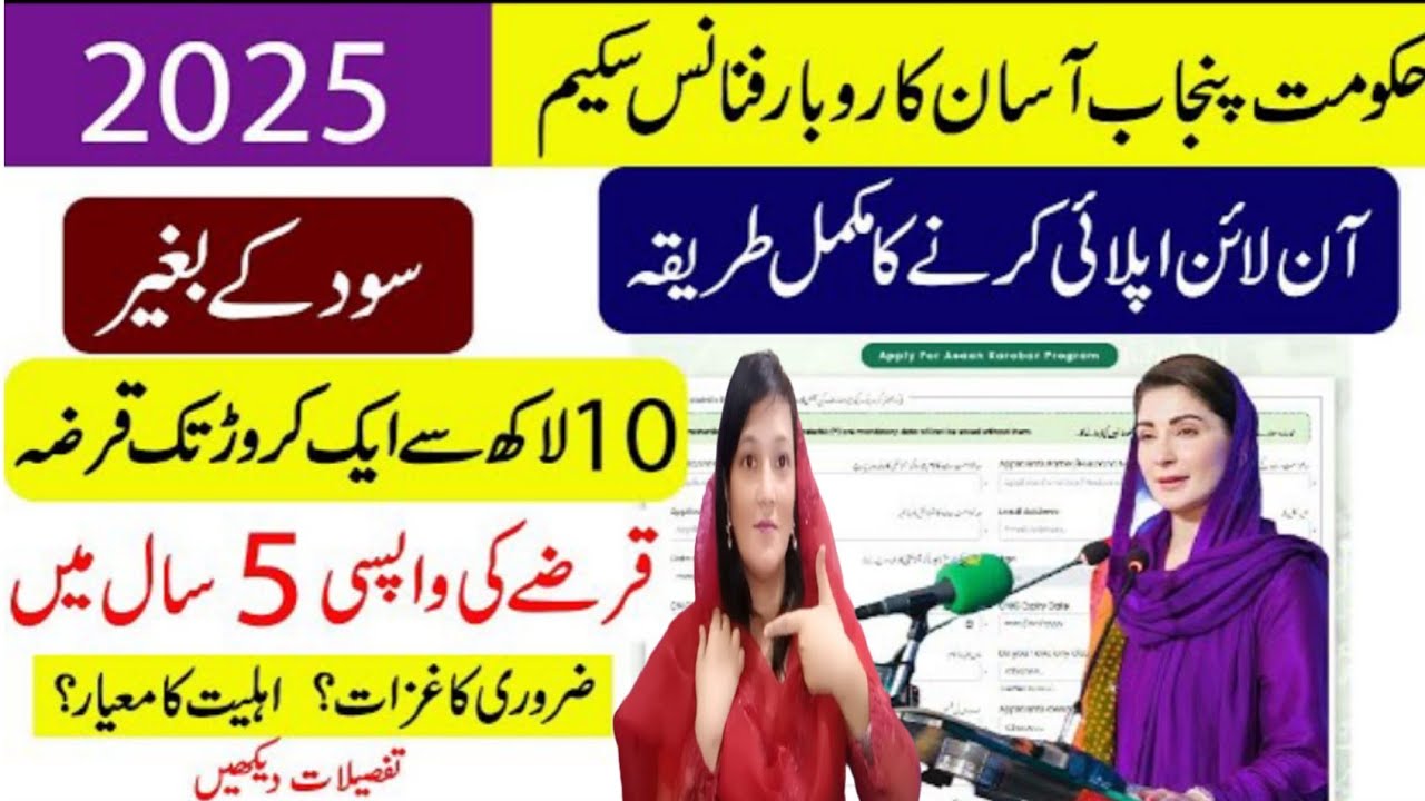 How to Apply Online for CM Punjab Asan Karobar Scheme | Step-by-Step ...
