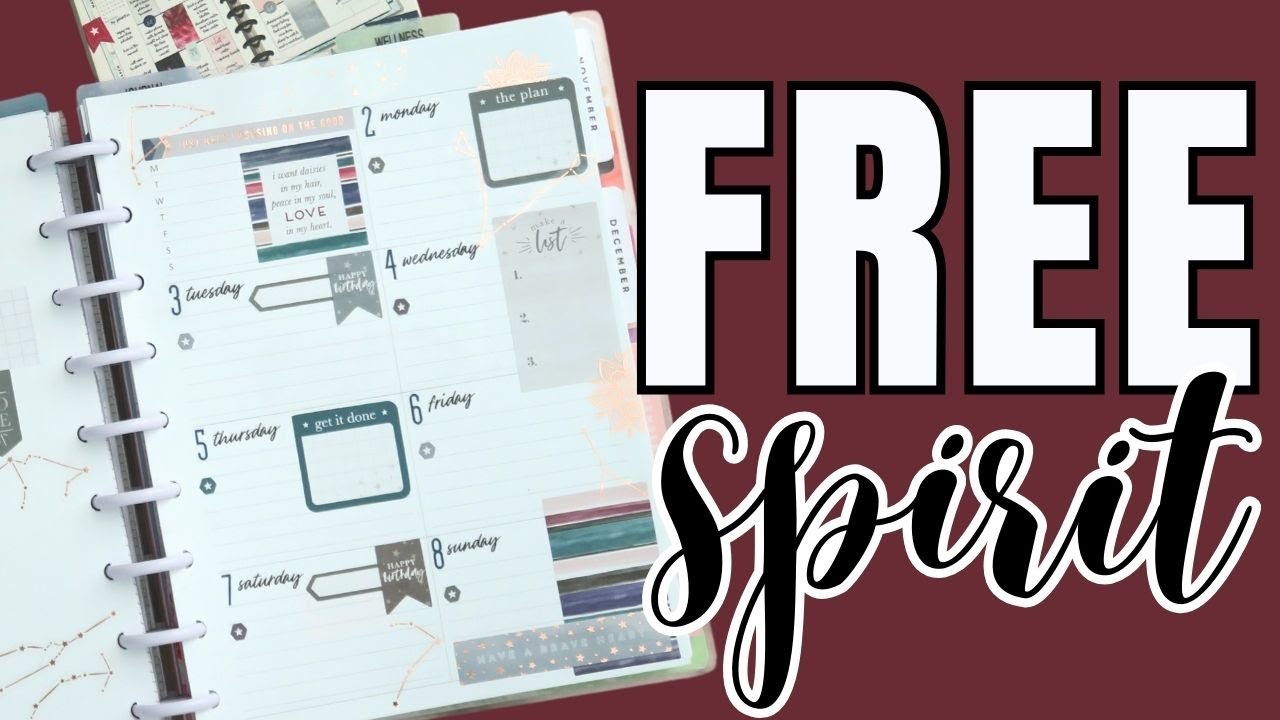 Free Spirit Plan With Me Happy Planner Dashboard Layout - # ...