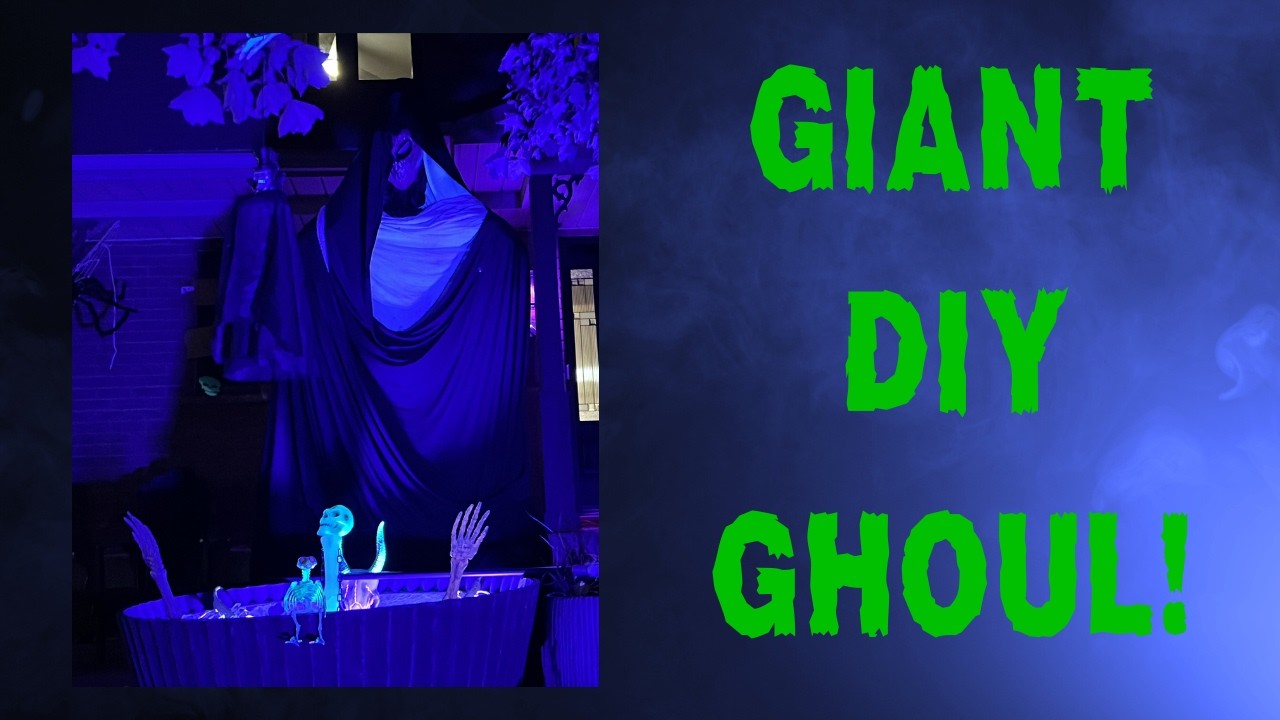 DIY Giant Halloween Ghoul Tutorial | Scary Porch & Yard Decoration DIY ...
