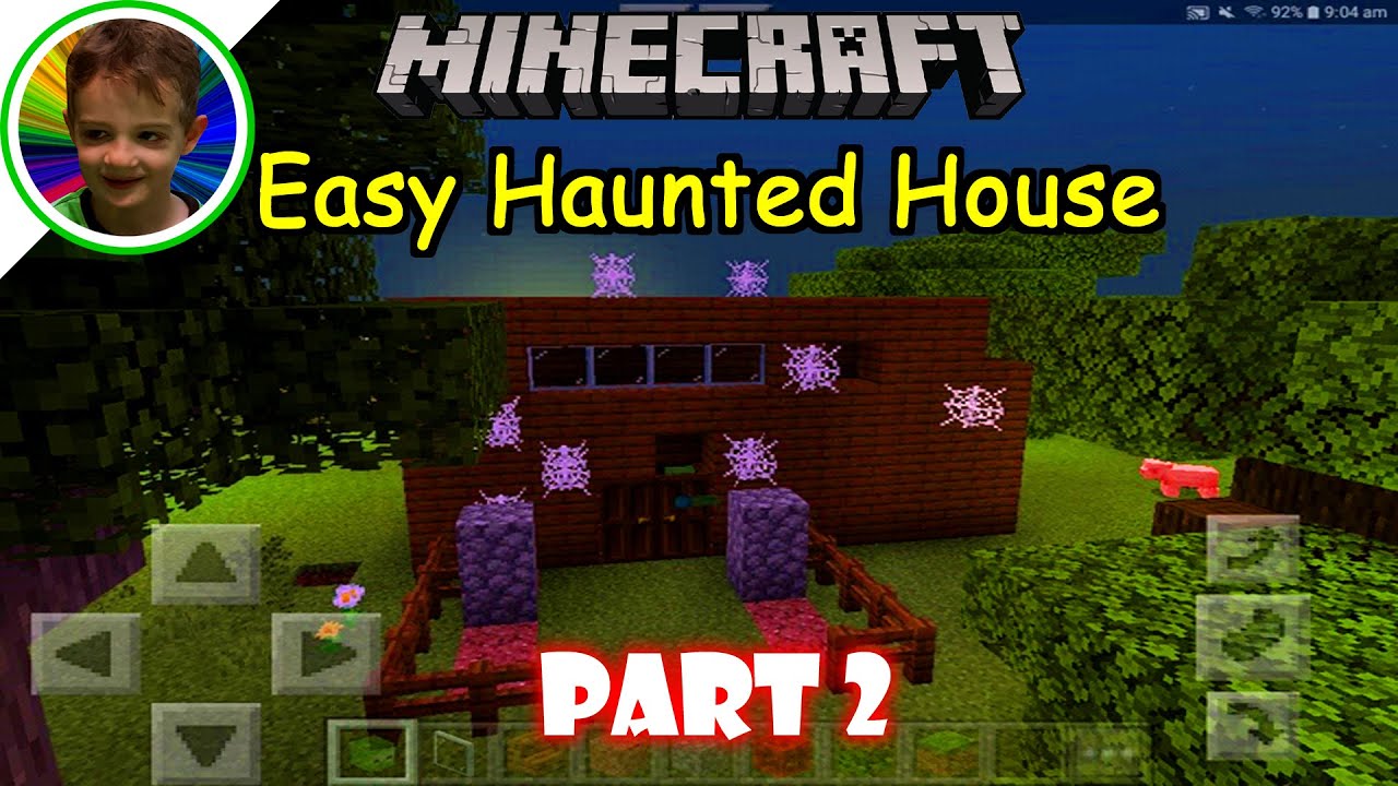 Haunted House Part 2 - Easy Builds by Ethan - Minecraft Halloween - YouTube