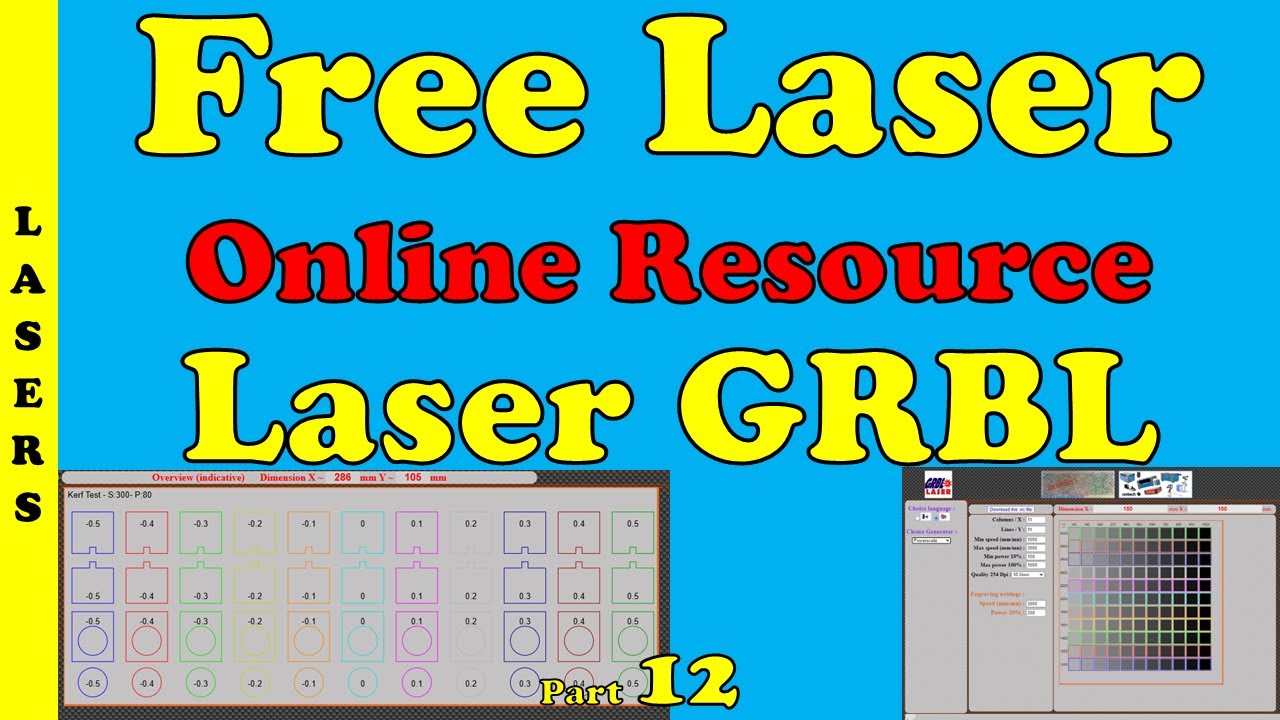 Lasergrbl FREE power toolkit material, dpi, waste board, cutting ...