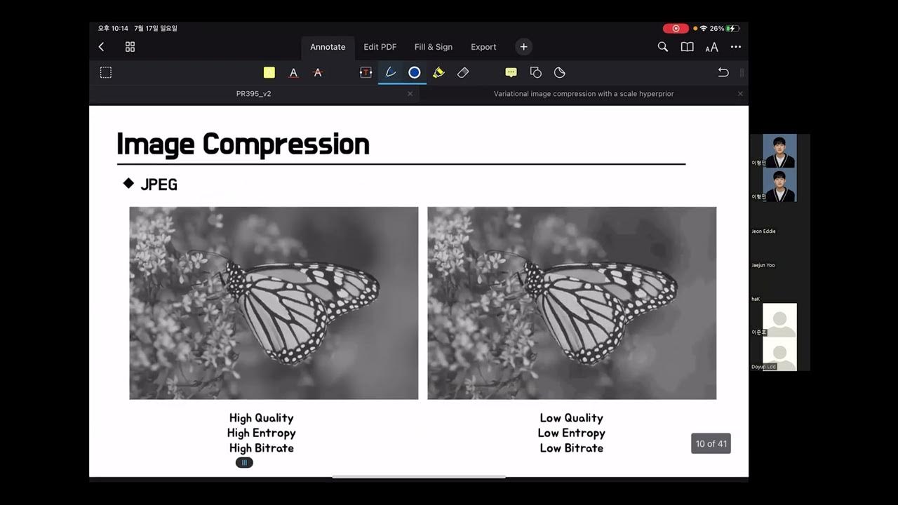 PR-395: Variational Image Compression with a Scale Hyperprior - YouTube