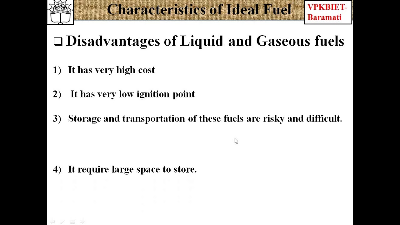 Fuels Chapter 4 comparision of Solid Liquid and Gaseous Fuels Lecture 3 ...