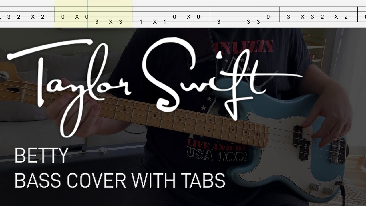 Taylor Swift - Betty (Bass Cover with Tabs) - YouTube