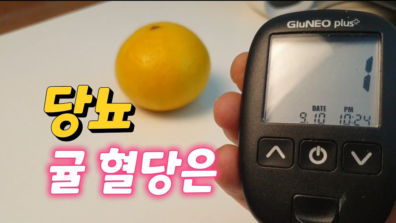 당뇨 귤을 먹으면 혈당이 어떻게 될까 귤 225g 을먹고 혈당 테스트를 해 봤습니다 Youtube