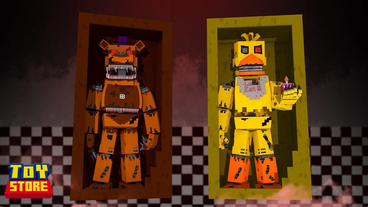 FNAF NIGHTMARE AT THE TOY STORE! - Minecraft Toy Store - YouTube