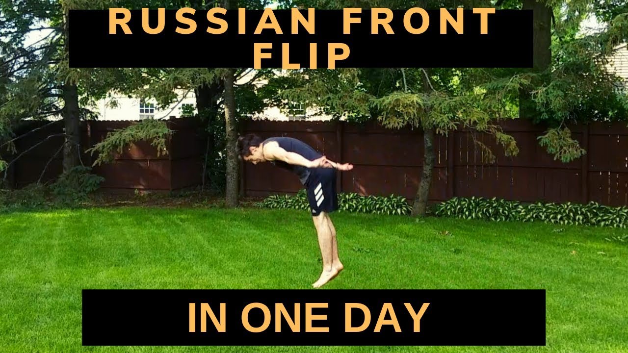 Learning the Russian Front Flip in ONE DAY | My Progression - YouTube