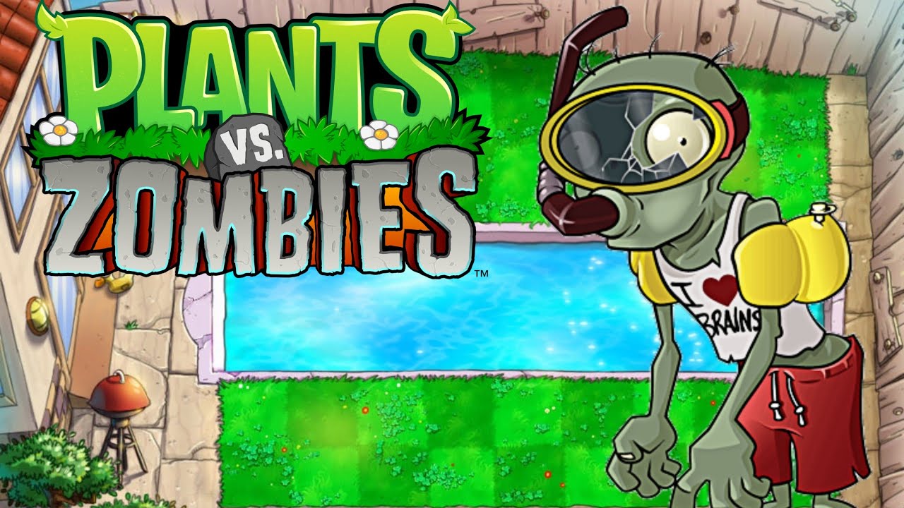 Pool ZOMBIES vs Plants | Plants vs Zombies | Pool level 1 and 2 - YouTube