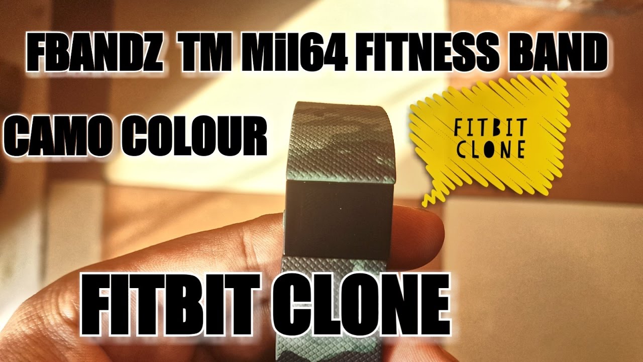 Fitbit Clone Army Colour TW64 Fbandz - YouTube