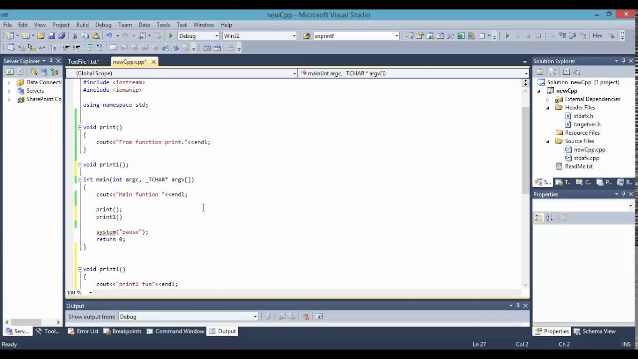 C++ Functions Part 1-2 - YouTube