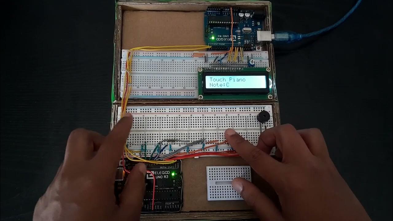 Arduino Piano - Part 1 - Capacity Touch Keys And Display - YouTube