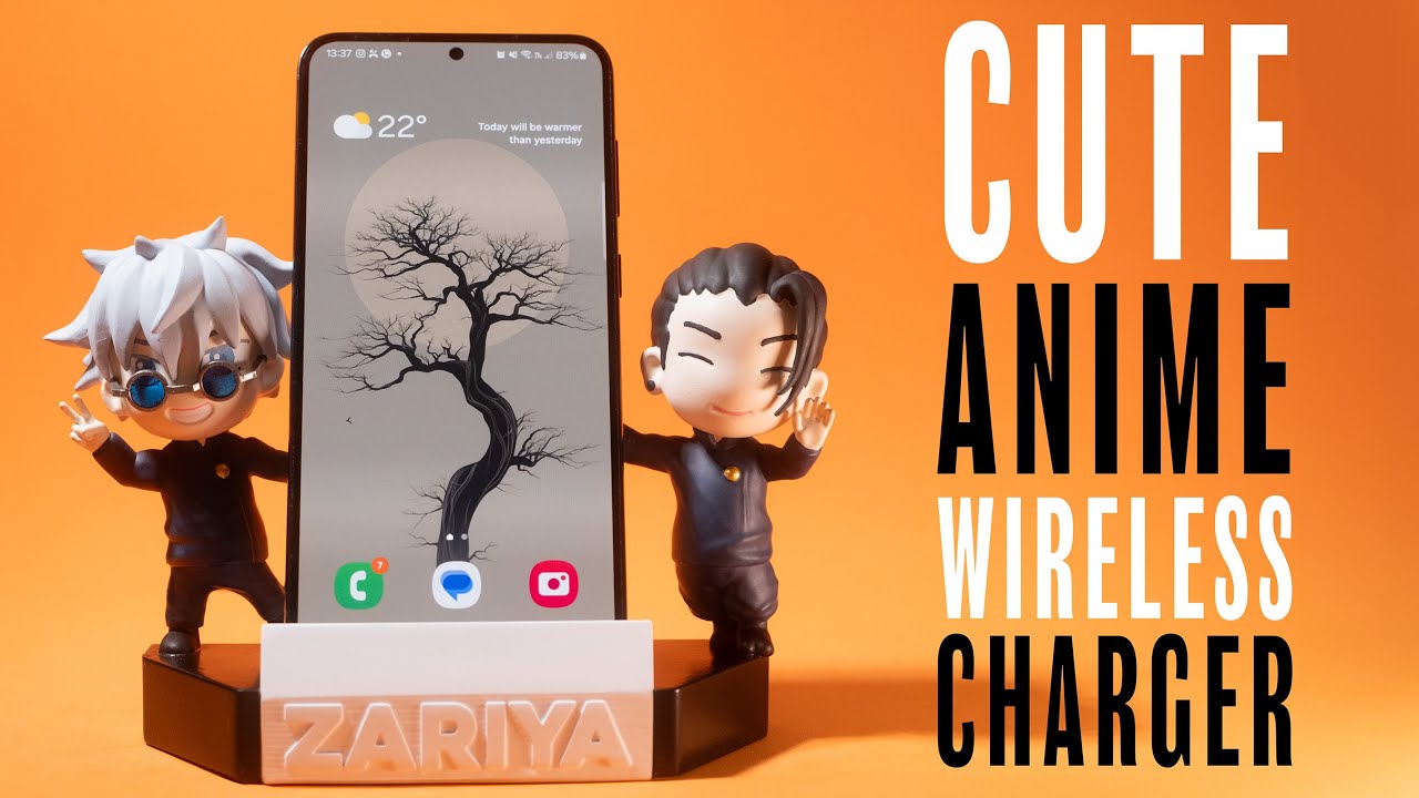 3D printed Jujutsu Kaisen Gojo and Geto wireless phone charger - YouTube