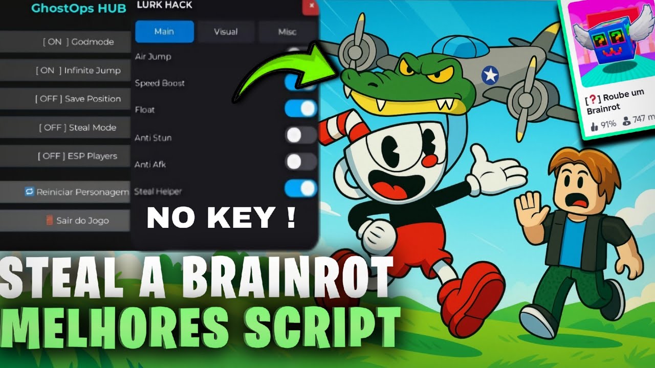 💸Como Roubar Brainrot com Script GUI Steal a Brainrot Modded - Anti ...